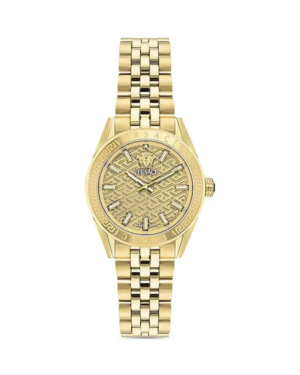 Versace V-code Bracelet Watch 36mm - Gold