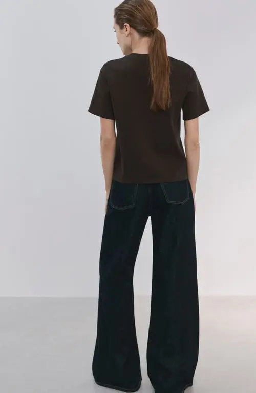 Mango Short Sleeve T-shirt - Chocolate