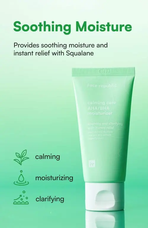 FACE REPUBLIC Calming Care Aha/bha Moisturizer