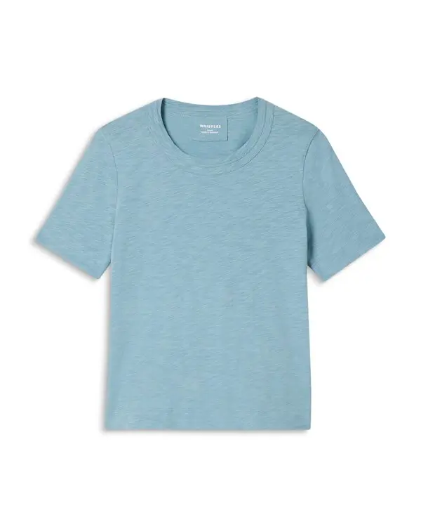 Whistles Rosa Double Trim Tee - Blue