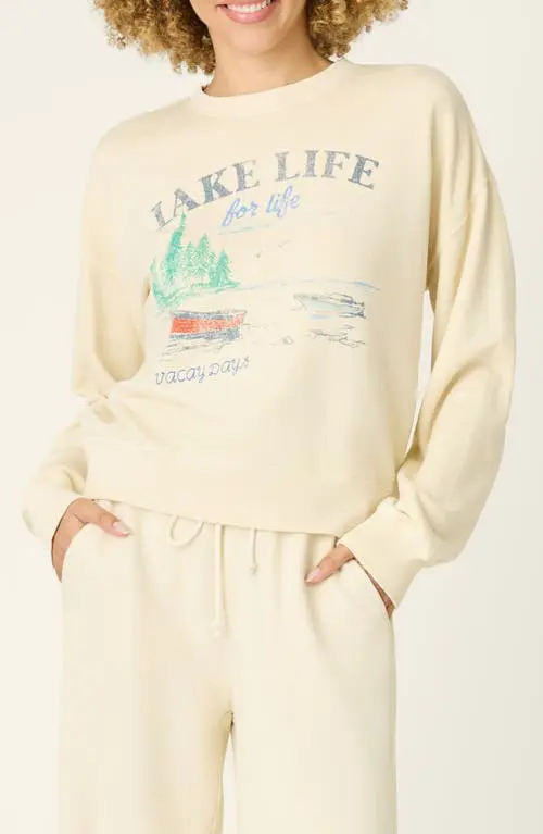 PJ Salvage Garment Dye Cotton French Terry Pajamas - L.bone