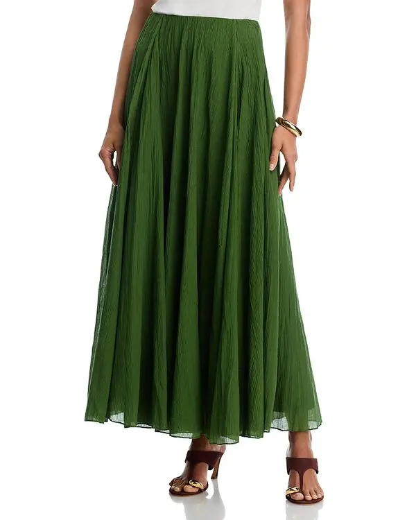 Vince Crinkle Maxi Skirt - Herb