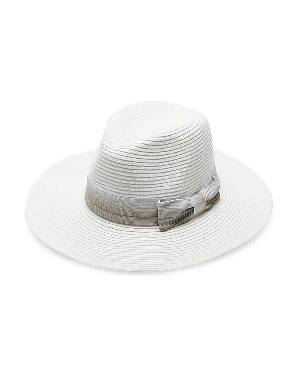 PHYSICIAN ENDORSED Sicily Straw Fedora - White