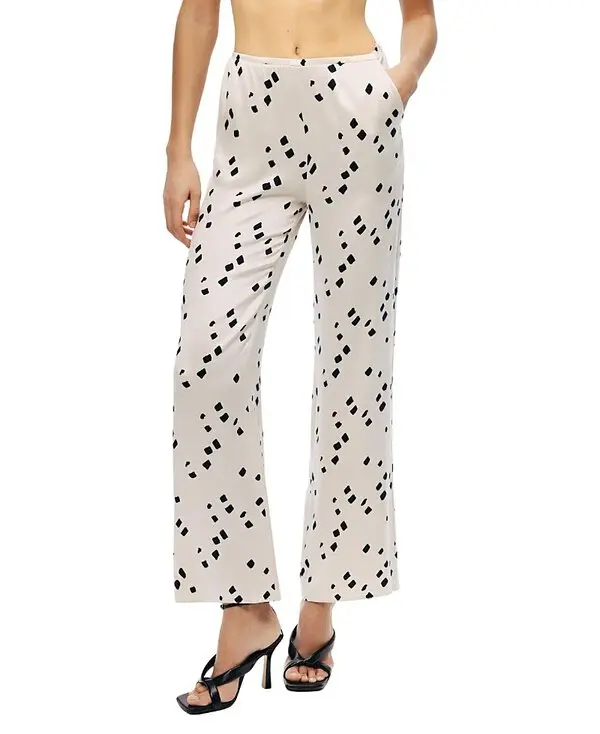 NOCTURNE Printed Wide-leg Trousers
