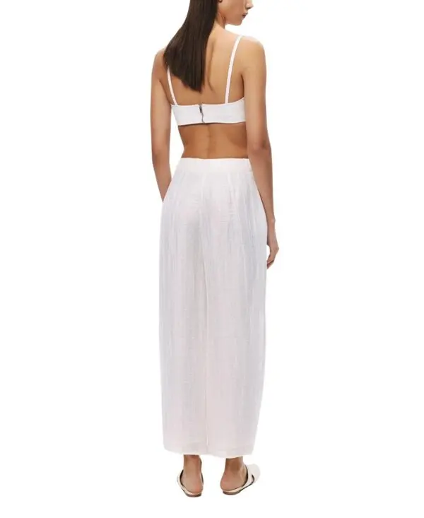 NOCTURNE Relaxed Linen-blend Pants - White
