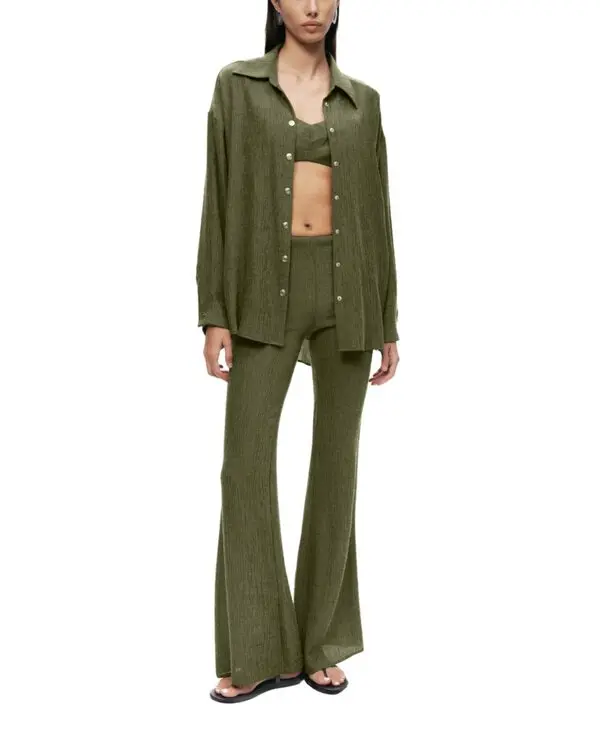 NOCTURNE Relaxed Button-down Shirt