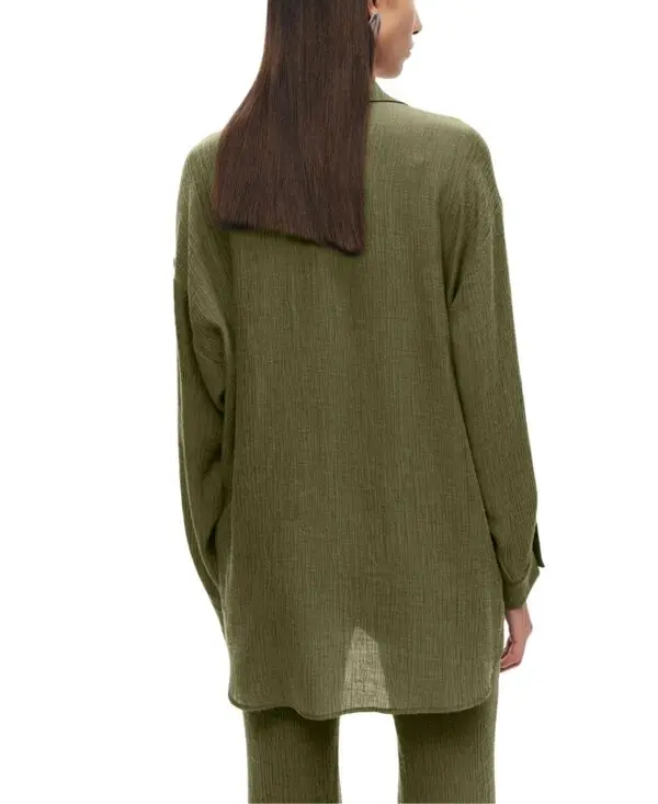 NOCTURNE Relaxed Button-down Shirt