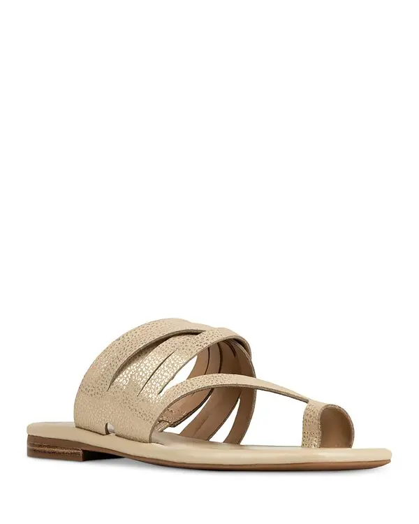 DONALD PLINER Toe Ring City Sandals - Platinum