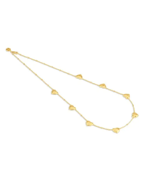 ANABEL ARAM Heart Station Necklace - No Color