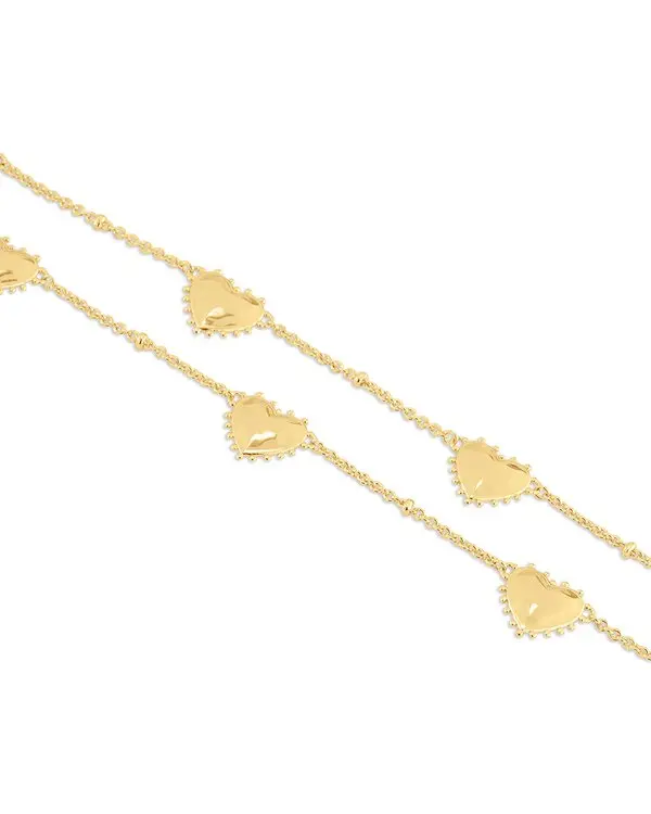 ANABEL ARAM Heart Station Necklace - No Color