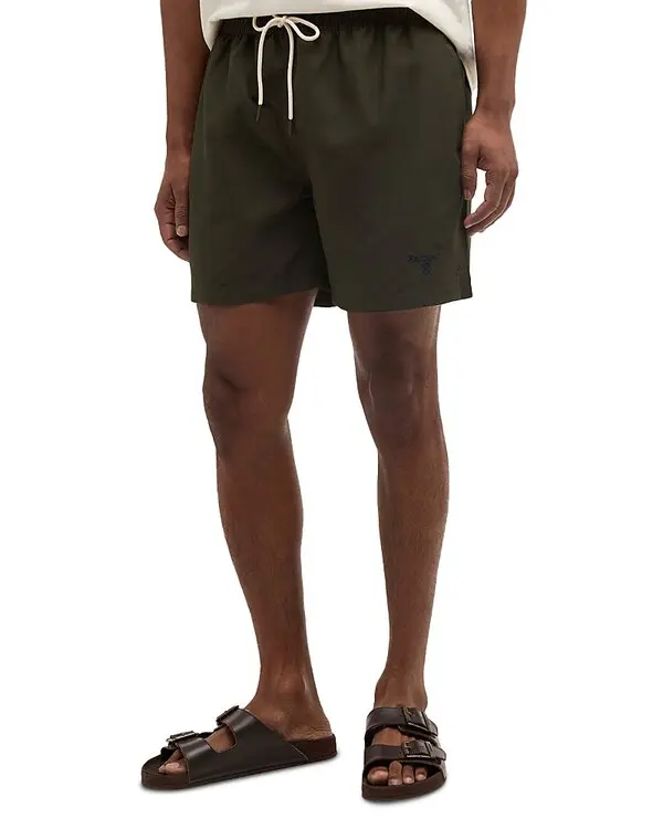 Barbour Water Reactive Tartan Swim Shorts - Olive