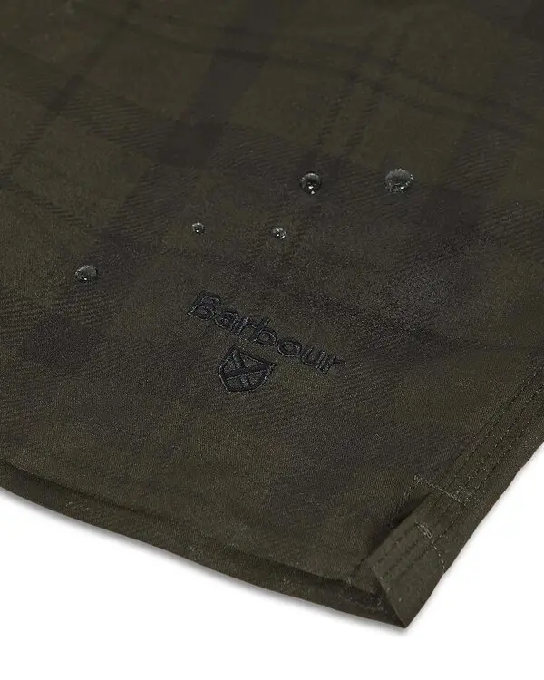 Barbour Water Reactive Tartan Swim Shorts - Olive