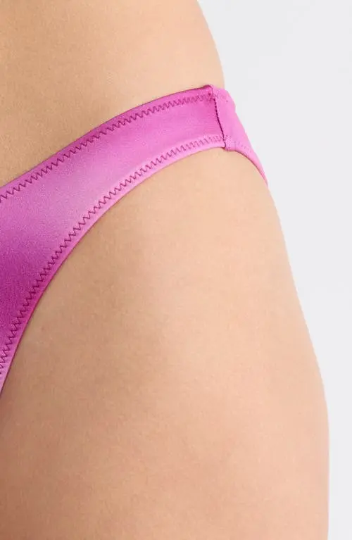 PACSUN Eden Shine High Cut Bikini Bottoms - Plum