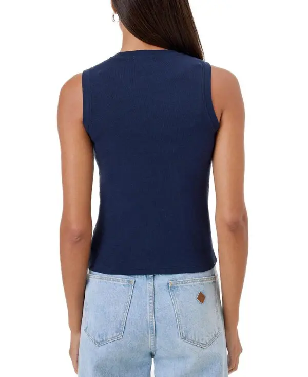 Goldie LeWinter Brie Sleeveless Shell Top - Navy