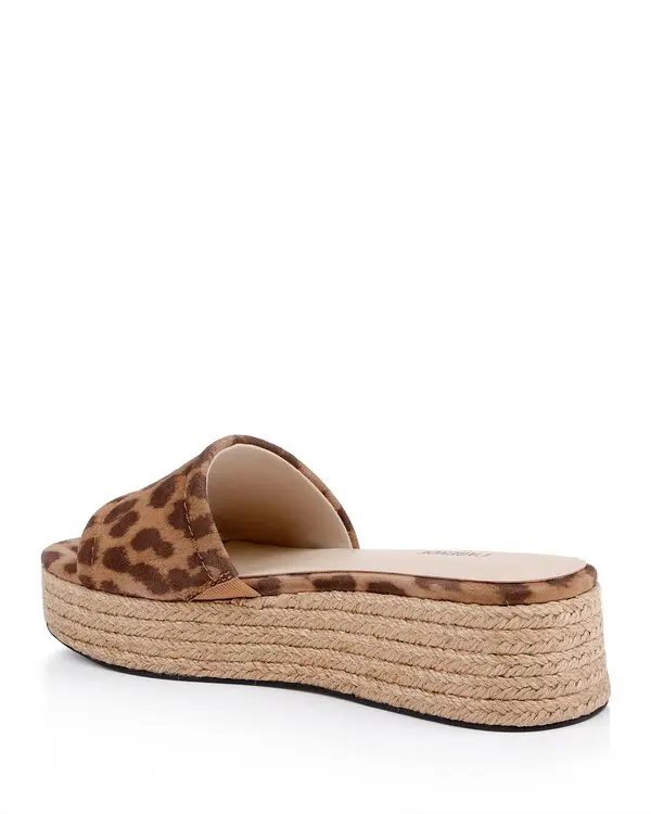 L'Agence Ramani Espadrille Slides - Leopard