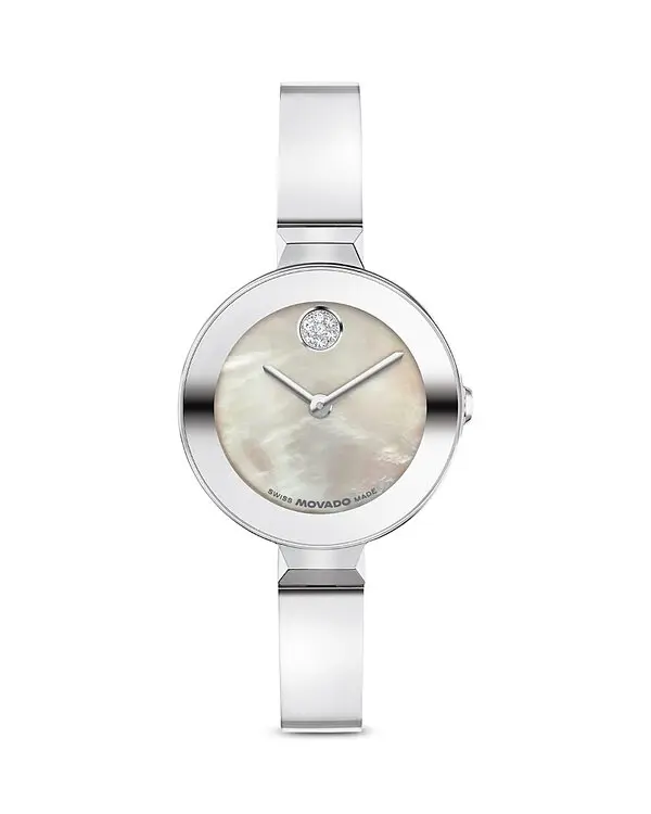 Movado Bold Watch, 28mm - White Mother Of Pearl