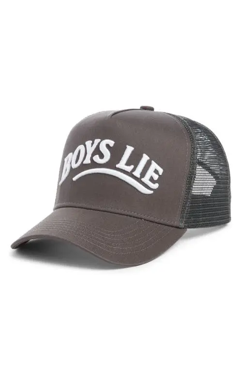BOYS LIE Trucker Hat - Dark Grey