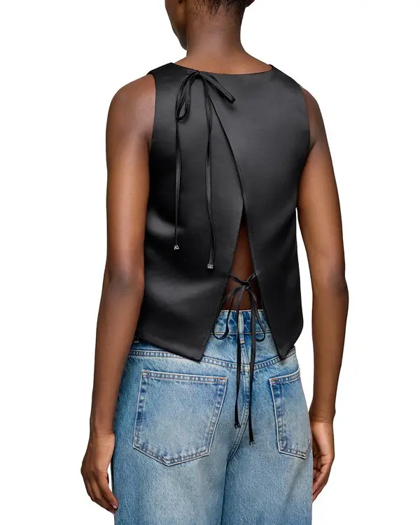 GANNI Satin Top