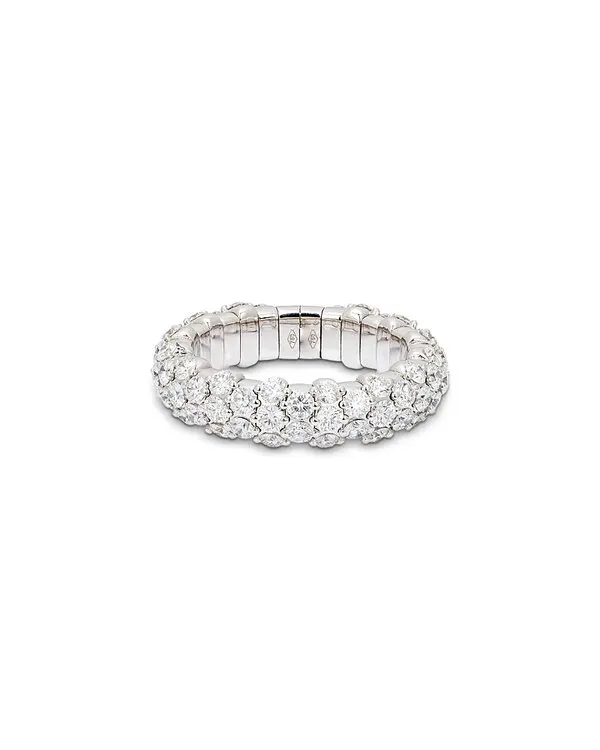 ZYDO 18k Gold Diamond Stretch Ring 2.62 Tcw - White