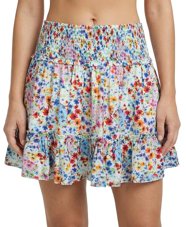 CHANGE OF SCENERY Devon Tiered Mini Skirt - Wildflower Patch