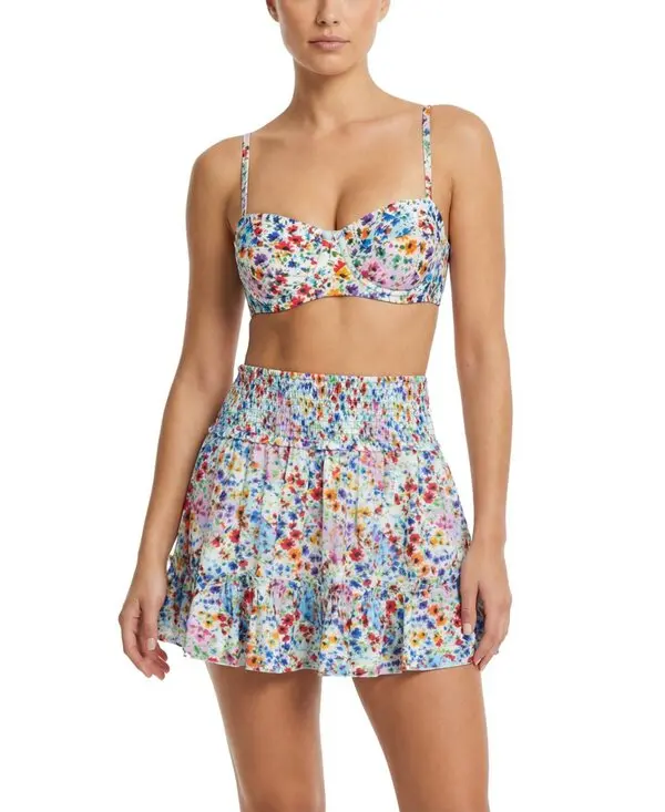 CHANGE OF SCENERY Devon Tiered Mini Skirt - Wildflower Patch