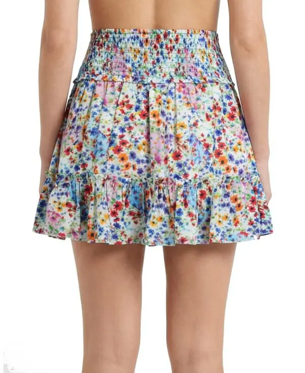 CHANGE OF SCENERY Devon Tiered Mini Skirt - Wildflower Patch