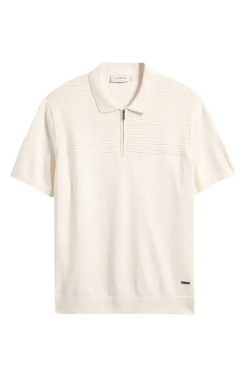 Bugatchi Quarter Zip Cotton Blend Polo Sweater