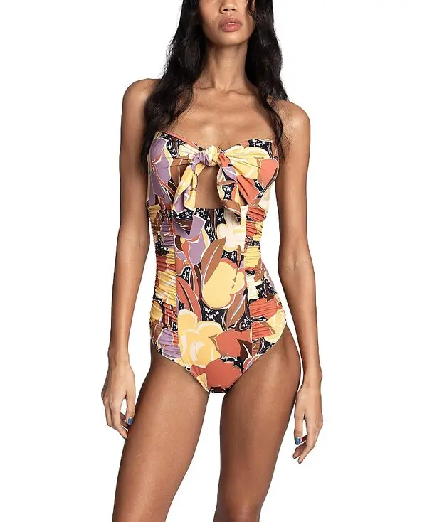 Anna Sui Desert Bloom One-piece Swimsuit - Sunset Multi
