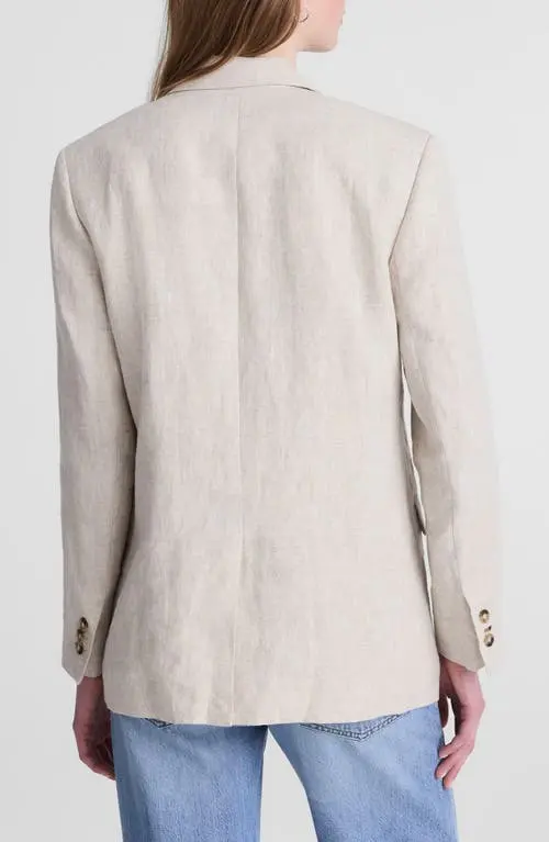 Madewell The Mercer Linen Relaxed Blazer - Oat