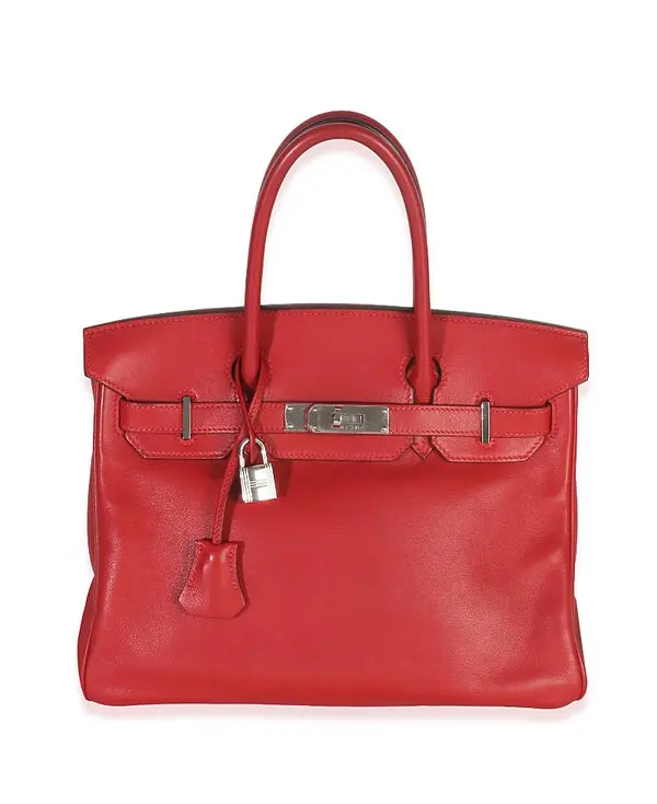 Hermès Birkin 30 Leather Handbag - Red