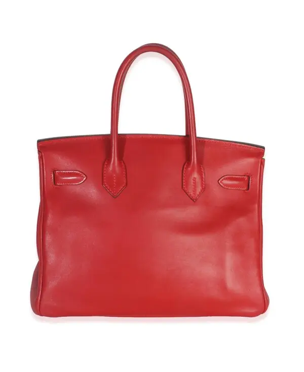 Hermès Birkin 30 Leather Handbag - Red