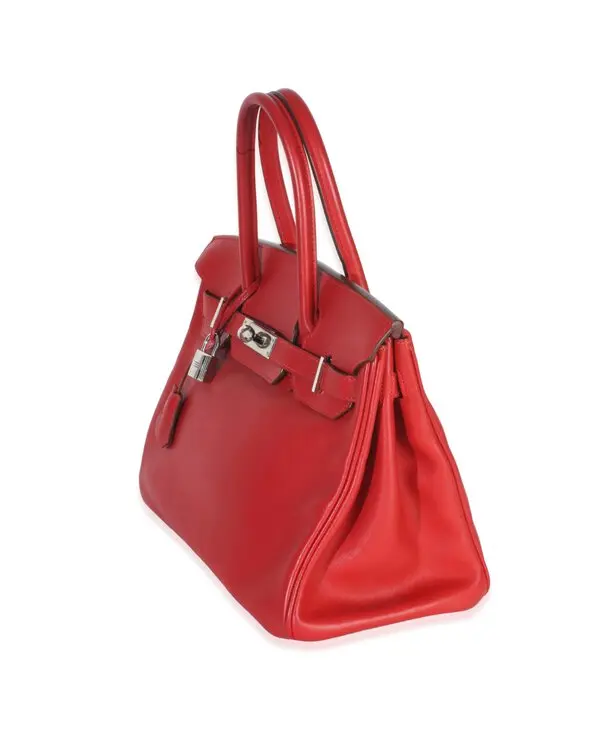 Hermès Birkin 30 Leather Handbag - Red
