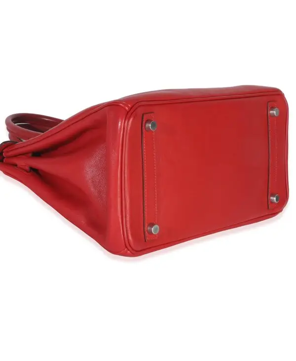 Hermès Birkin 30 Leather Handbag - Red