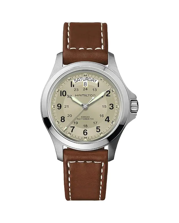 Hamilton Khaki Field King Automatic 40mm Watch - Beige/brown