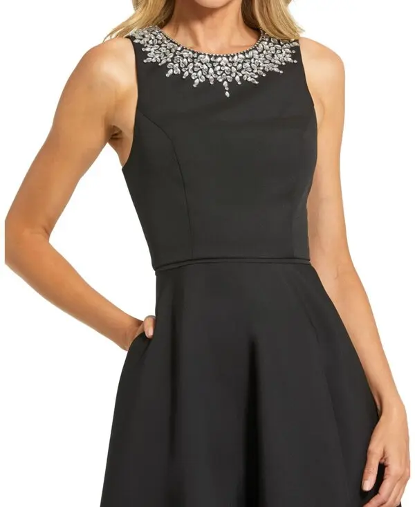Mac Duggal Crepe Embellished High-low Gown