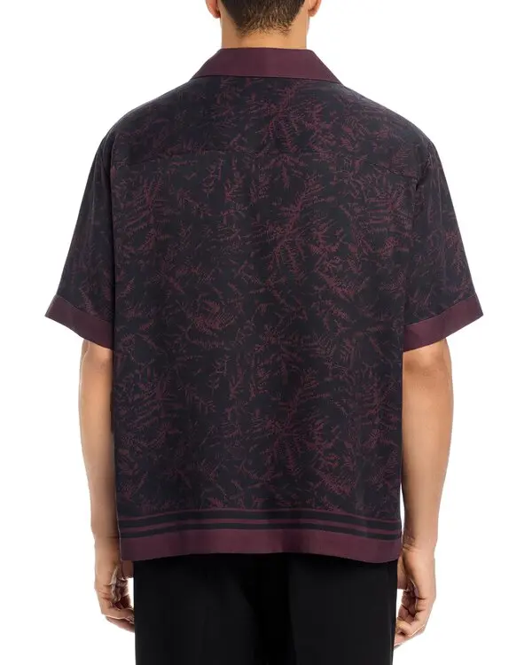 Hugo Espino Oversized Fit Paisley Shirt - Open Brown