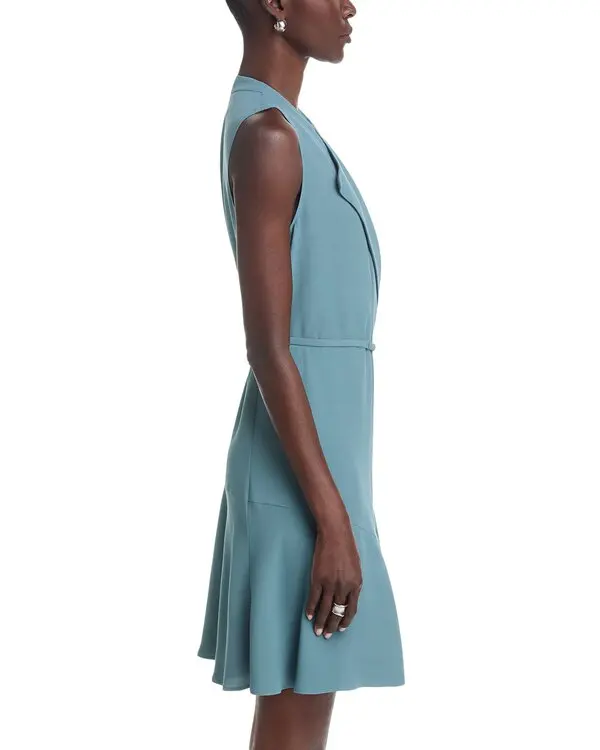 BOSS Dimosa Wing Lapel Wrap Dress - Reef