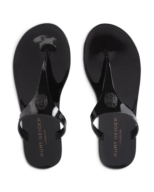 Kurt Geiger Maddison T-strap Sandals - Black