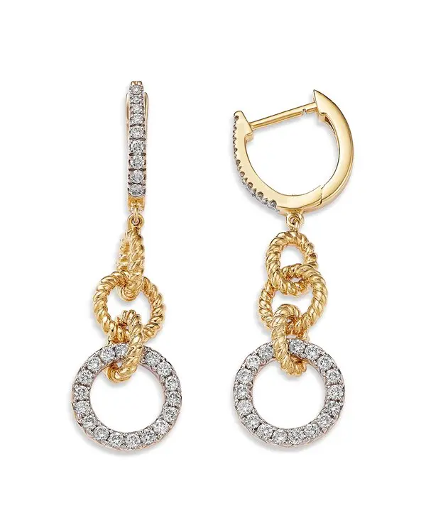 Bloomingdale'S Diamond Drop Earrings In 14k Yellow