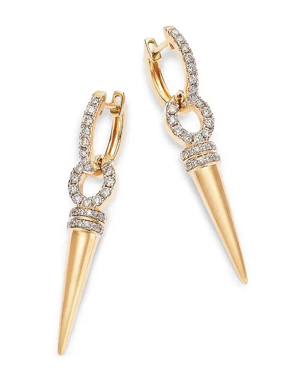 Bloomingdale'S Diamond Spike Drop Earrings - Gold