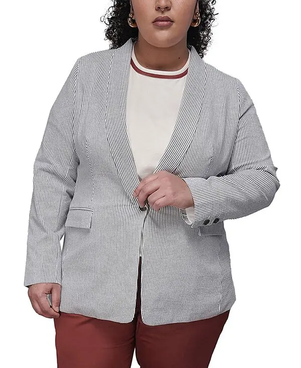 WILDFANG Empower Seersucker Tux Blazer