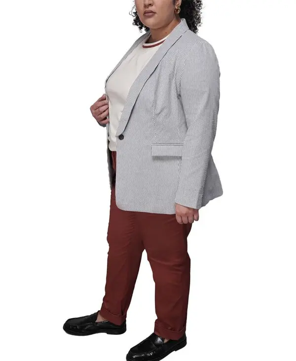 WILDFANG Empower Seersucker Tux Blazer
