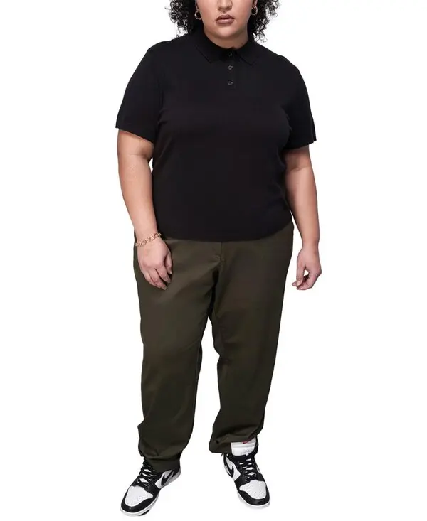 WILDFANG Everyday Sweater Polo - Black
