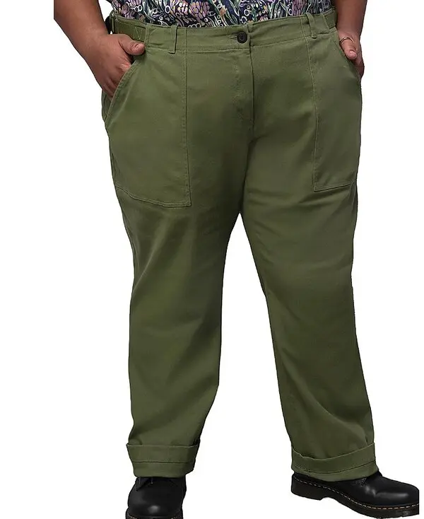 WILDFANG Essential Denim Utility Pant - Moss Green
