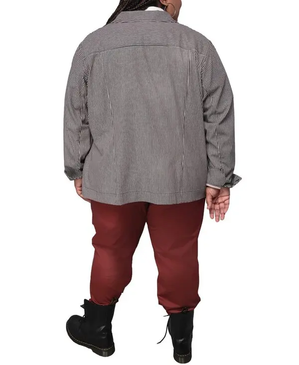 WILDFANG Essential Railroad Stripe Utility Jacket