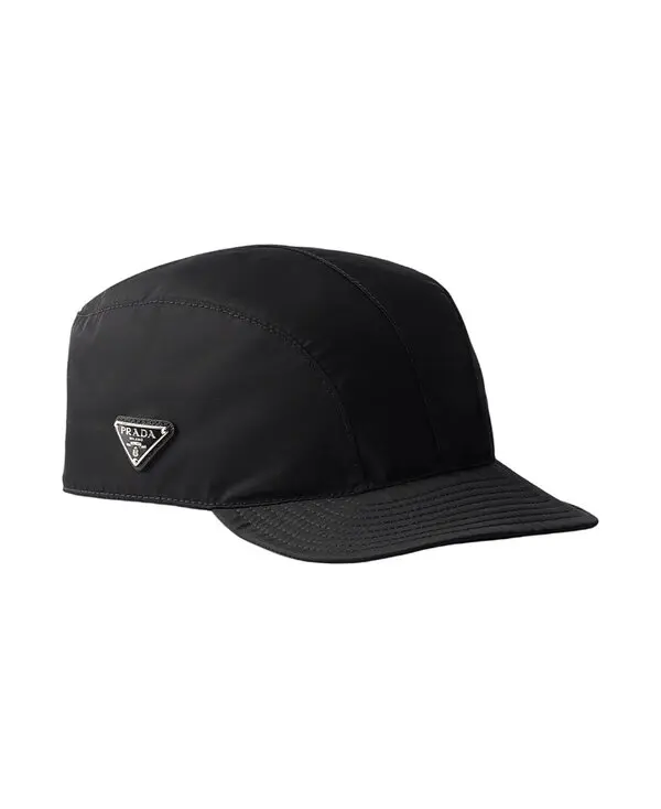 Prada Re-nylon Baseball Cap - Black/ Silver