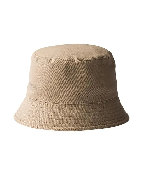 Prada Drill Bucket Hat - Neutral