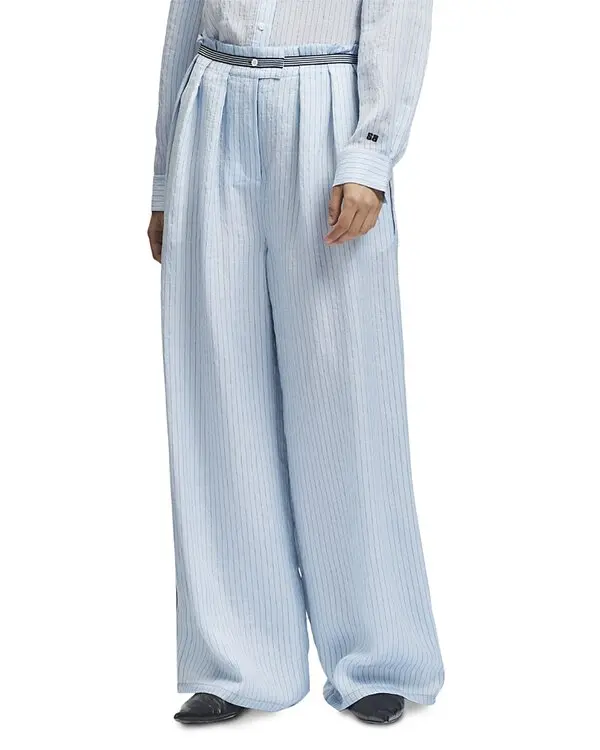 SAINT ART Wilson Pinstriped Pants - Sky Blue