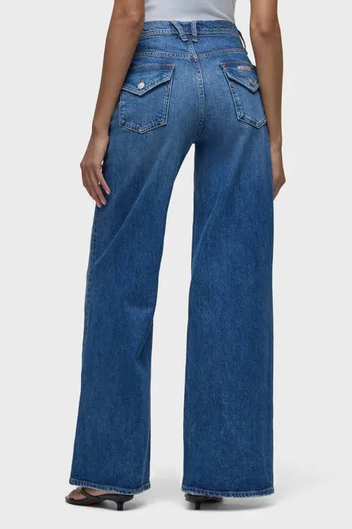 Hudson Jeans Jodie Flap Pocket Loose Wide Leg