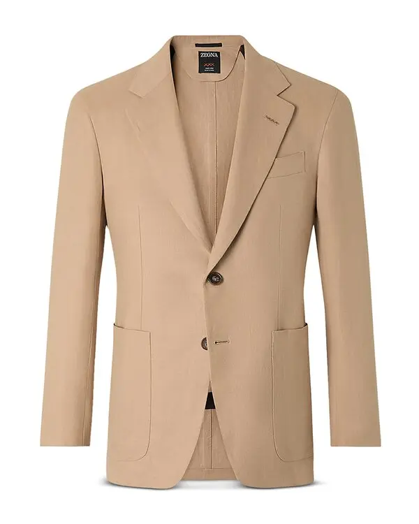 Zegna Oasi Lino Flower Jacket - Beige